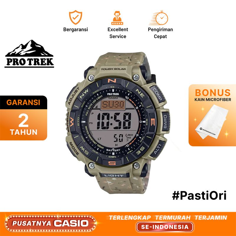 Casio Pro Trek PRG-340SC-2 PRG-340SC-2DR Climber Line Tough Solar ...
