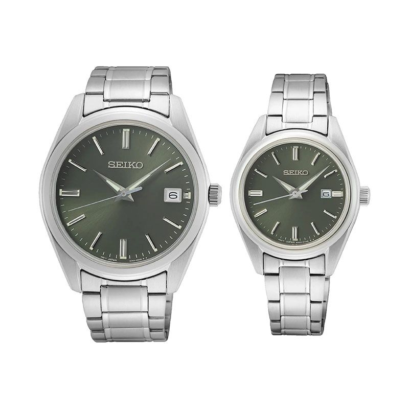 Seiko Classic SUR533P1_SUR527 SUR533P1_SUR527P1 Dress Olive Green Dial ...