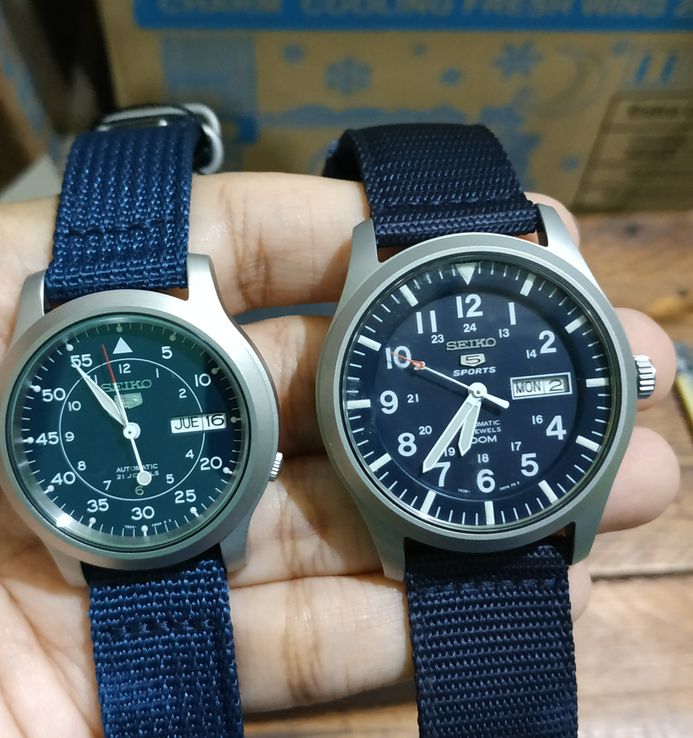 Seiko 5 SNK807 SNK807K2 Automatic 21 Jewels Blue Military Seiko 5 SNK807 SNK807K2 Automatic 21 Jewels Blue Military