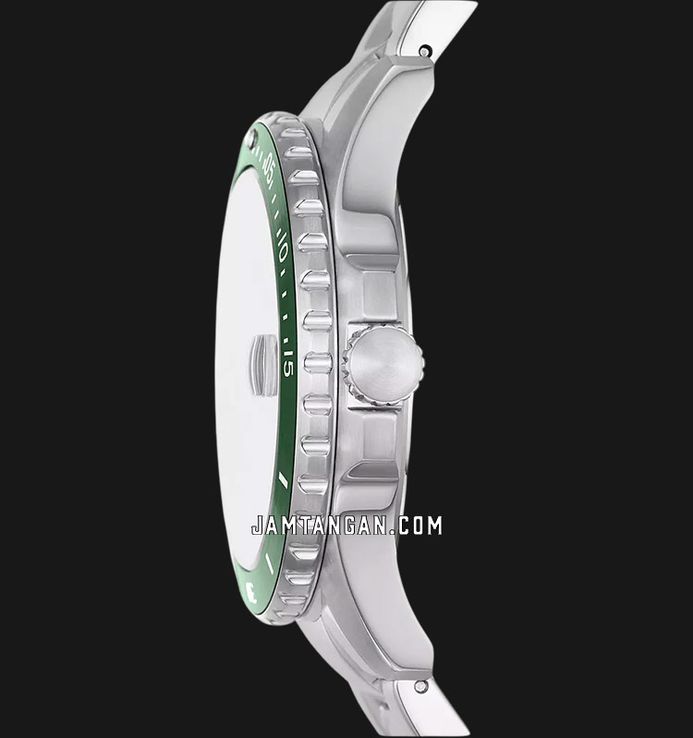 Fossil Blue Dive FS6033 Men Green Dial Stainless Steel Strap ...
