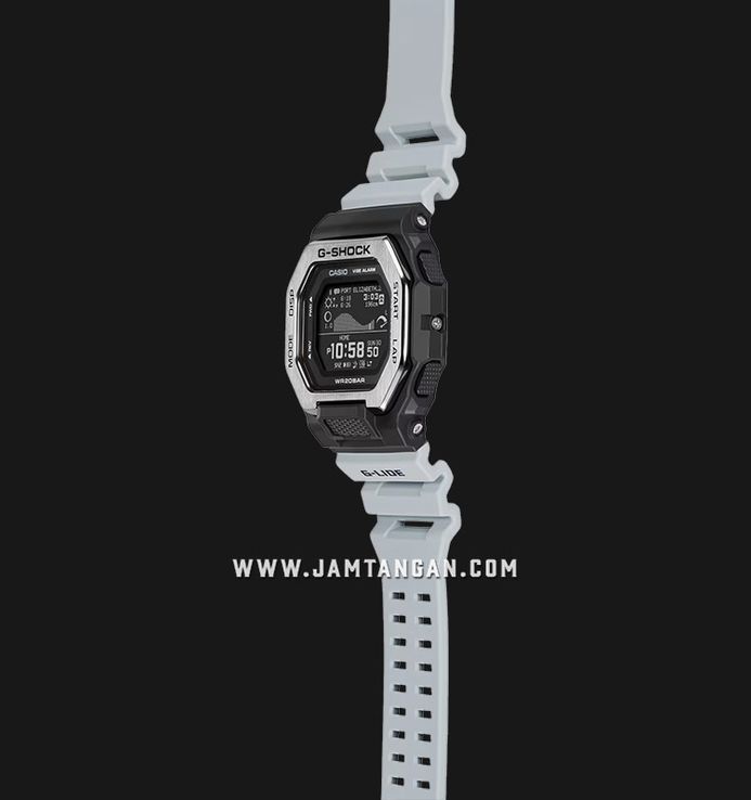Casio G-Shock GBX-100TT-8DR G-Lide Men Digital Dial Grey Resin Band | Jamtangan.com