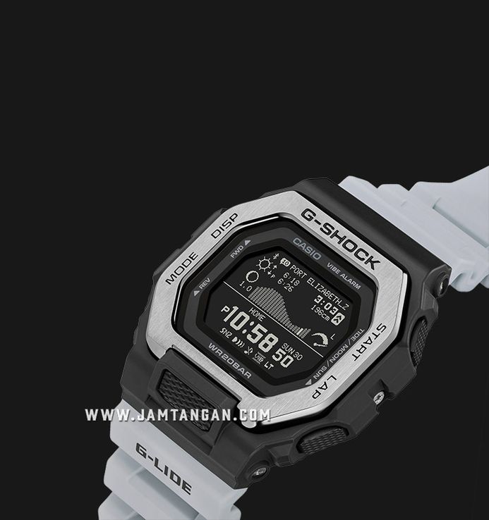 Casio G-Shock GBX-100TT-8DR G-Lide Men Digital Dial Grey Resin Band | Jamtangan.com