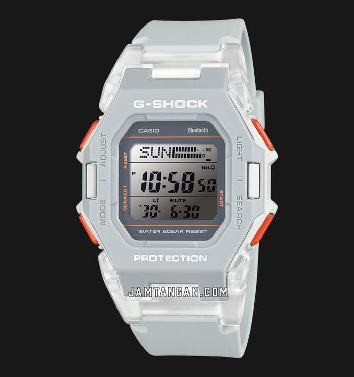 Casio G-Shock GD-B500S-8DR Compact White Transparent Resin Band With ...