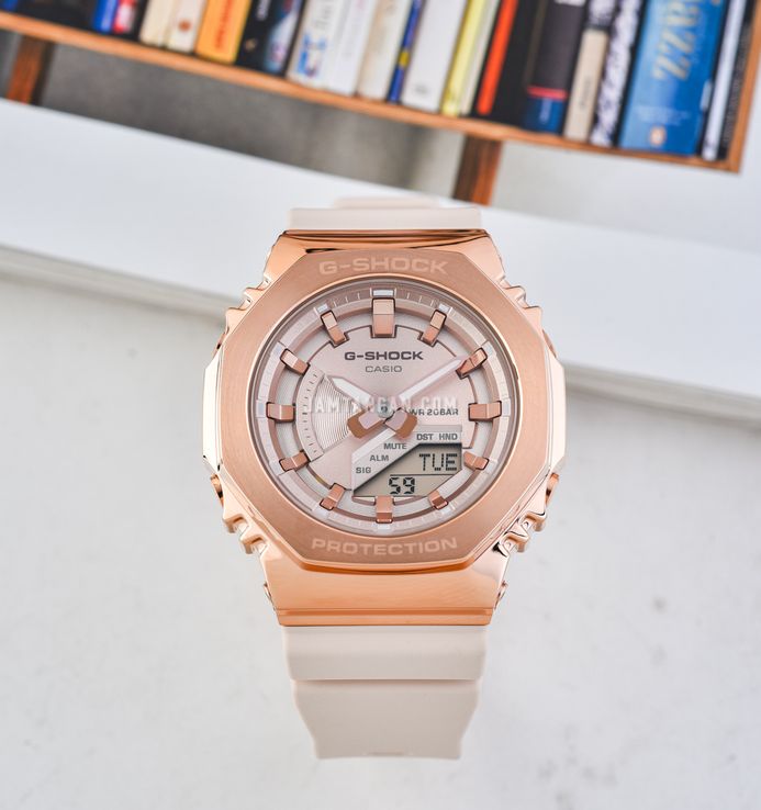 Casio G-Shock X ITZY GM-S2100PG-4ADR CasiOak Ladies Pink Metallic ...