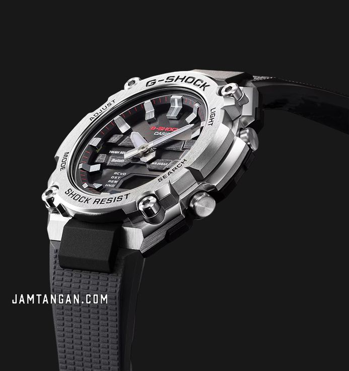 Casio G-Shock GST-B600-1ADR G-Steel Smallest Tough Solar Digital Analog Dial Black Resin Band ...