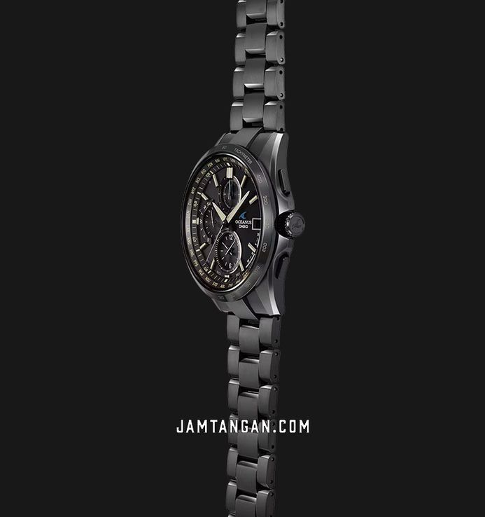 Casio Oceanus OCW-T2600JB-1AJF Tough Solar Black Dial Black Titanium Strap (JDM) | Jamtangan.com