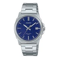 Casio General MTP-E720D-2A MTP-E720D-2AVDF Grid Pattern Blue Dial ...