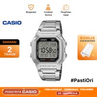 Casio General W-800HD-1A W-800HD-1AVDF Digital Dial Stainless Steel ...