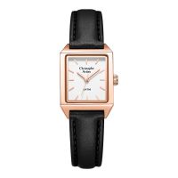 Christophe Arden CA 1004 LH LRGSL Ladies Silver Dial Black Leather ...