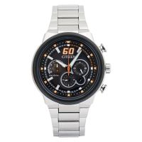 Citizen Eco-Drive CA4134-55E Chronograph Men Black Dial Stainless Steel ...