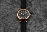 Fossil Carlie Mini ES4700 Ladies Black Mother Of Pearl Dial Black ...