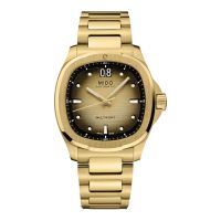 MIDO Multifort TV Big Date M049.526.33.021.00 Champagne Dial Gold St ...