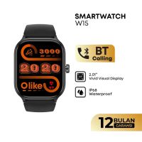 Olike Zenith W15 Smartwatch Digital Dial Black Rubber Strap | JAMTANGAN.COM