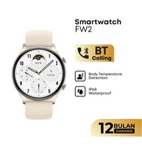 Olike FW2 Smartwatch Digital Dial Champagne Gold Rubber Strap ...