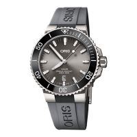 Oris Aquis 01-733-7730-7153-07-4-24-63TEB Titanium Date Men Grey Dial ...
