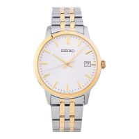 Seiko Classic SUR402 SUR402P1 Discover More White Sunray Dial Dual Tone ...