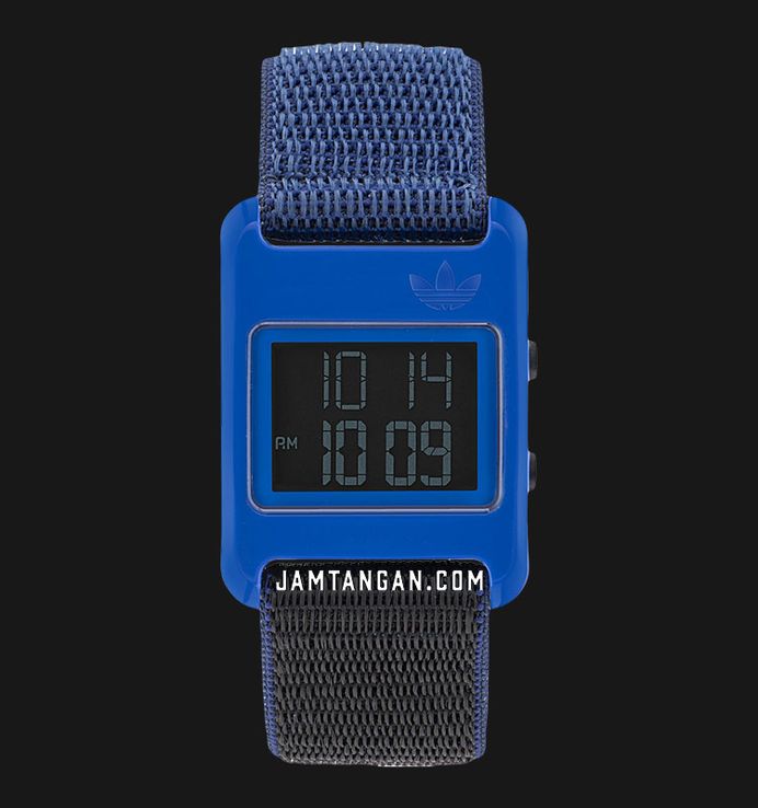 Adidas Retro Pop AOST23066 Digital Dial Dual Tone Fabric Strap ...