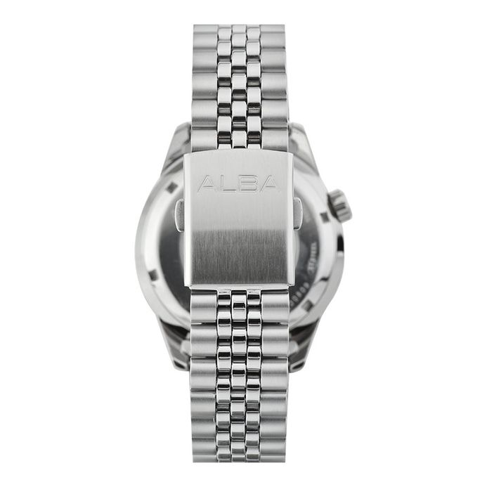 Alba Mechanical AL4187X1 Automatic Men Green Dial Stainless Steel Strap ...