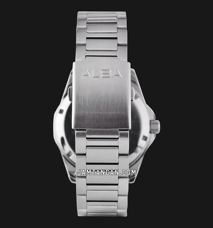 Alba Mechanical AL4543X1 Automatic Men Batman Blue Black Gradation Dial Stainless Steel Strap ...