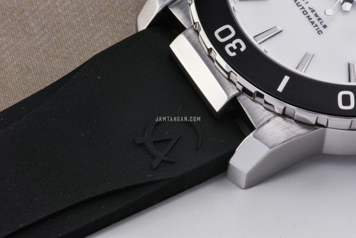 Alexandre Christie AC 6141 MA RSSSL Men Automatic Silver Dial Black ...