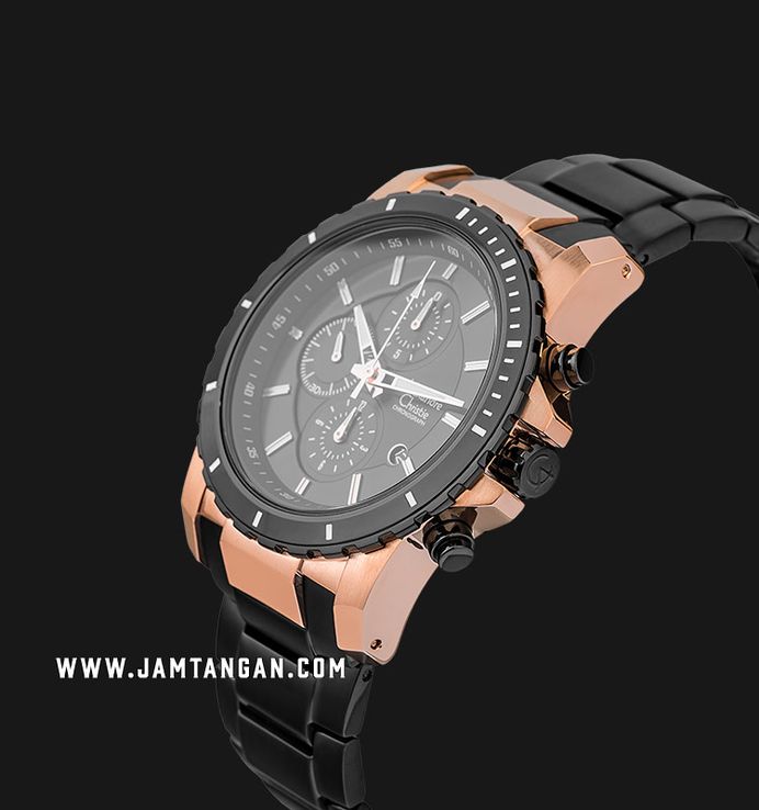 Alexandre Christie Chronograph AC 6141 MC BBRBA Black Dial Black ...