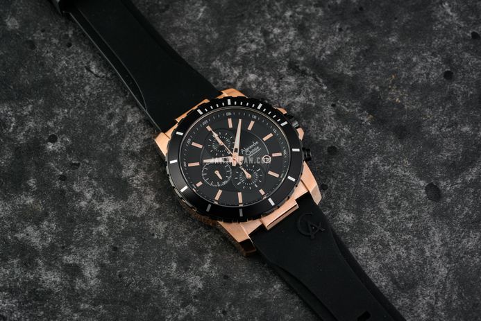 Alexandre Christie Chronograph AC 6141 MC RBRBA Men Black Dial Black ...