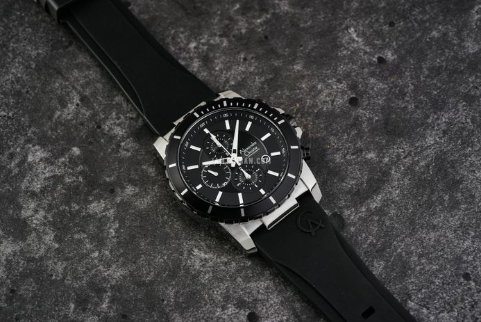 Alexandre Christie Chronograph AC 6141 MC RTBBA Men Black Dial Black ...