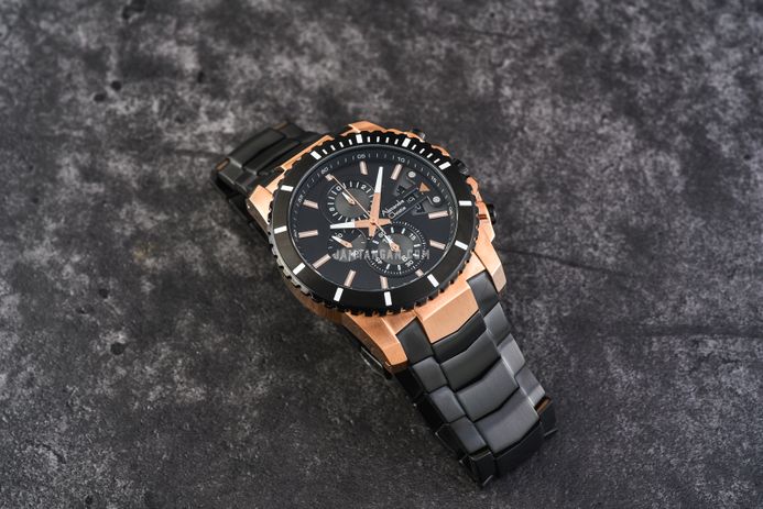 Alexandre Christie AC 6455 MC BBRBA Chronograph Black Dial Stainless ...