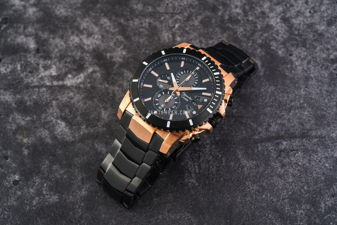 Alexandre Christie AC 6455 MC BBRBA Chronograph Black Dial Stainless ...