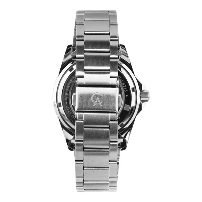 Alexandre Christie AC 6676 MA BSSBA Men Automatic Black Dial Stainless ...