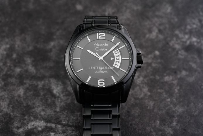 Alexandre Christie Classic Steel AC 8684 BIPBA Couple Black Dial Black ...