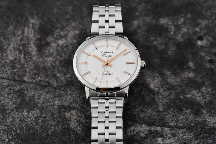 Alexandre Christie Classic Slim AC 8692 LH BSSSLRG Silver Dial ...