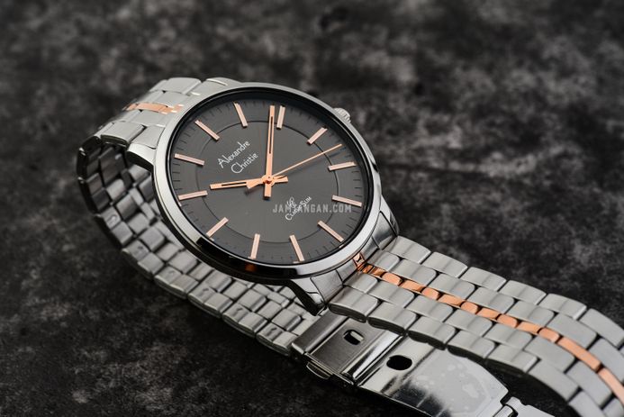 Alexandre Christie Classic Slim AC 8692 MH BTRDGRG Dark Grey Dial Dual ...