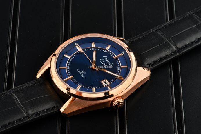 Alexandre Christie Classic Steel AC 8695 MD LRGBU Men Blue Dial Black ...