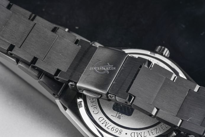 Alexandre Christie AC 8697 MD BIPBA Men Sapphire Black Dial Black ...