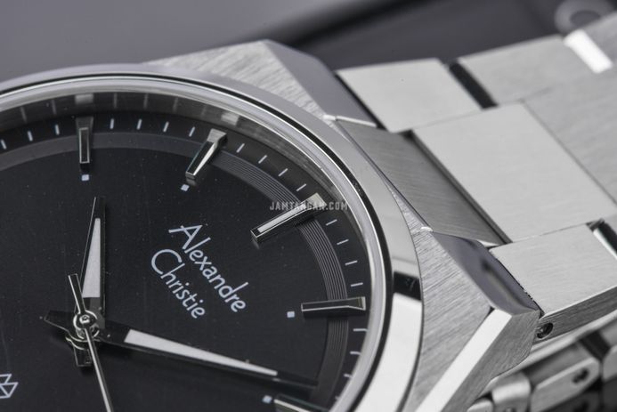 Alexandre Christie AC 8697 MD BSSBA Men Sapphire Black Dial Stainless ...