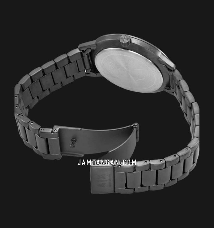 Armani Exchange AX2761 Men Black Dial Gunmetal Stainless Steel Strap ...