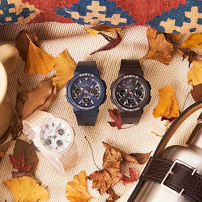 Casio Baby-G BGA-2800-1A BGA-2800-1AJF Digital Analog Dial Black Resin Band (JDM) | Jamtangan.com