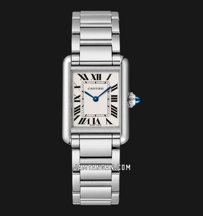 Cartier Tank Must De Cartier WSTA0107 Silver Dial Steel Strap ...