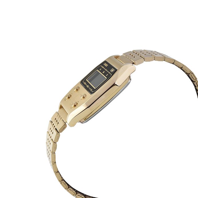 Casio General A1100G-5DF Digital Dial Gold Stainless Steel Band ...