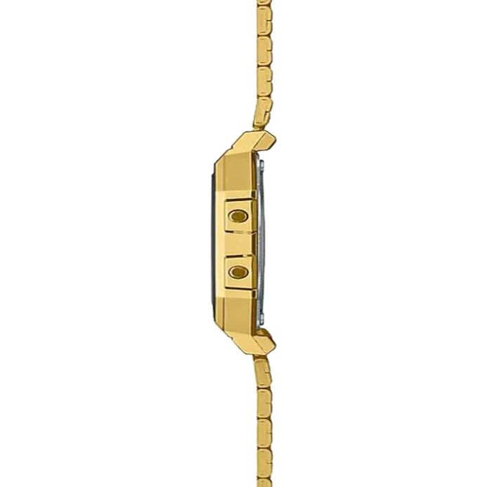Casio A700WG-9ADF Vintage Ladies Digital Dial Gold Stainless Steel Band ...