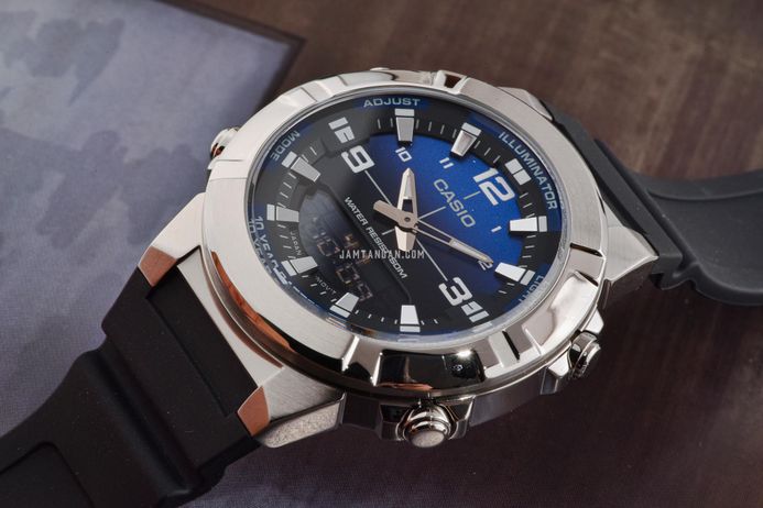 Casio General AMW-870A-2A AMW-870A-2AVDF Men Digital Analog Dial Black ...