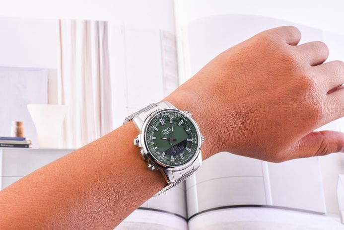 Casio General AMW-880D-3A AMW-880D-3AVDF Digital Analog Green Dial ...