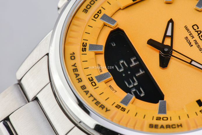 Casio General AMW-880D-9A AMW-880D-9AVDF Digital Analog Yellow Dial ...