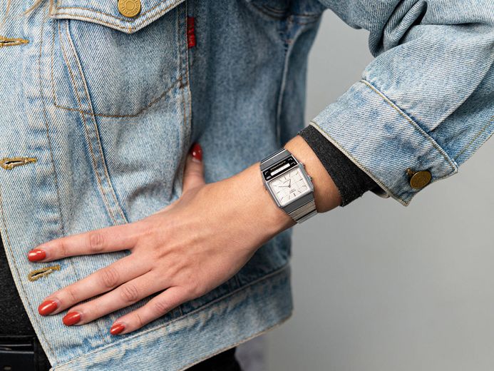 Casio General AQ-800E-7ADF Dual Tone Digital Analog Dial Stainless Steel Band | JAMTANGAN.COM