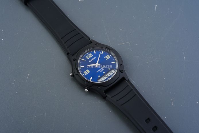 Casio General AW-49HE-2A AW-49HE-2AVDF Digital Analog Dial Black Resin ...