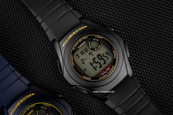 Casio General F-200W-9ADF 10 Years Battery Life Digital Dial Black ...