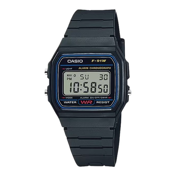 Casio General F-91W-1DG Classic Digital Dial Black Resin Band | JAMTANGAN.COM