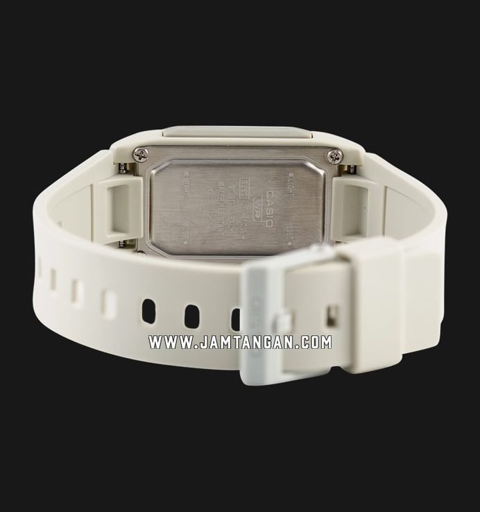 Casio General LF-10WH-8DF Digital Dial Beige Resin Band | Jamtangan.com