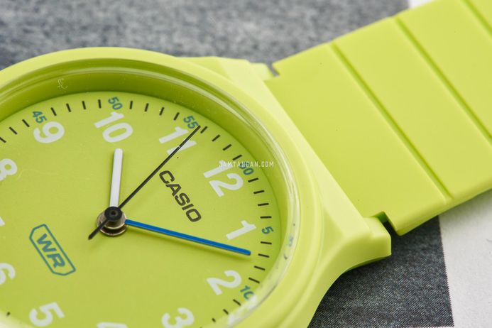 Casio General LQ-24B-3BDF Pop Ladies Analog Green Dial Green Resin Band ...